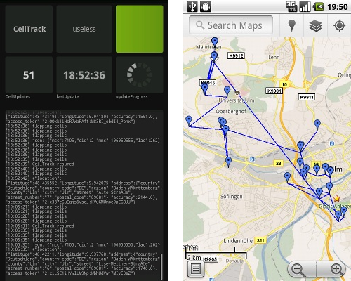 GitHub - allan/celltrack: an Android app showing a map of cell towers you passed by the day